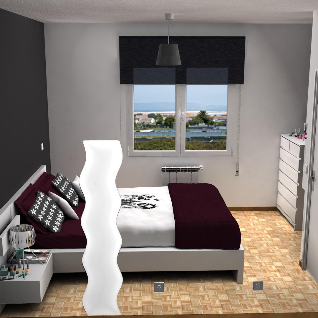 3d Max Bedroom Bed