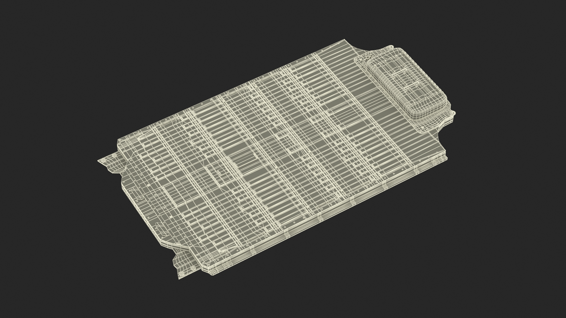 Electric Vehicle Battery Pack 3D Model - TurboSquid 2249966