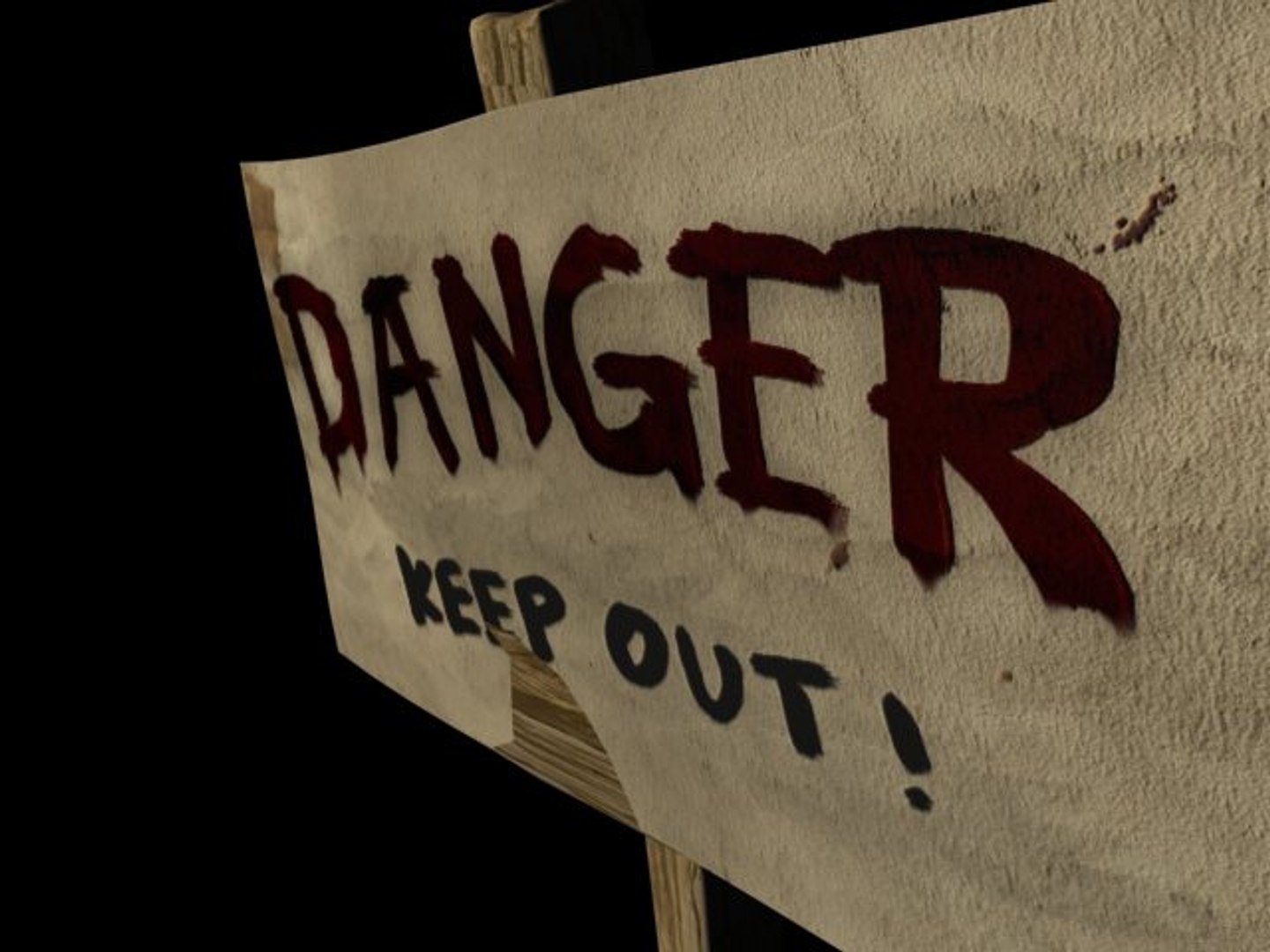 Danger Sign 3d Model