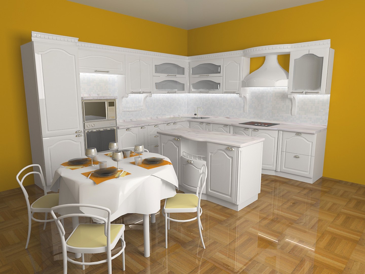 Classic Kitchen 3d 3ds