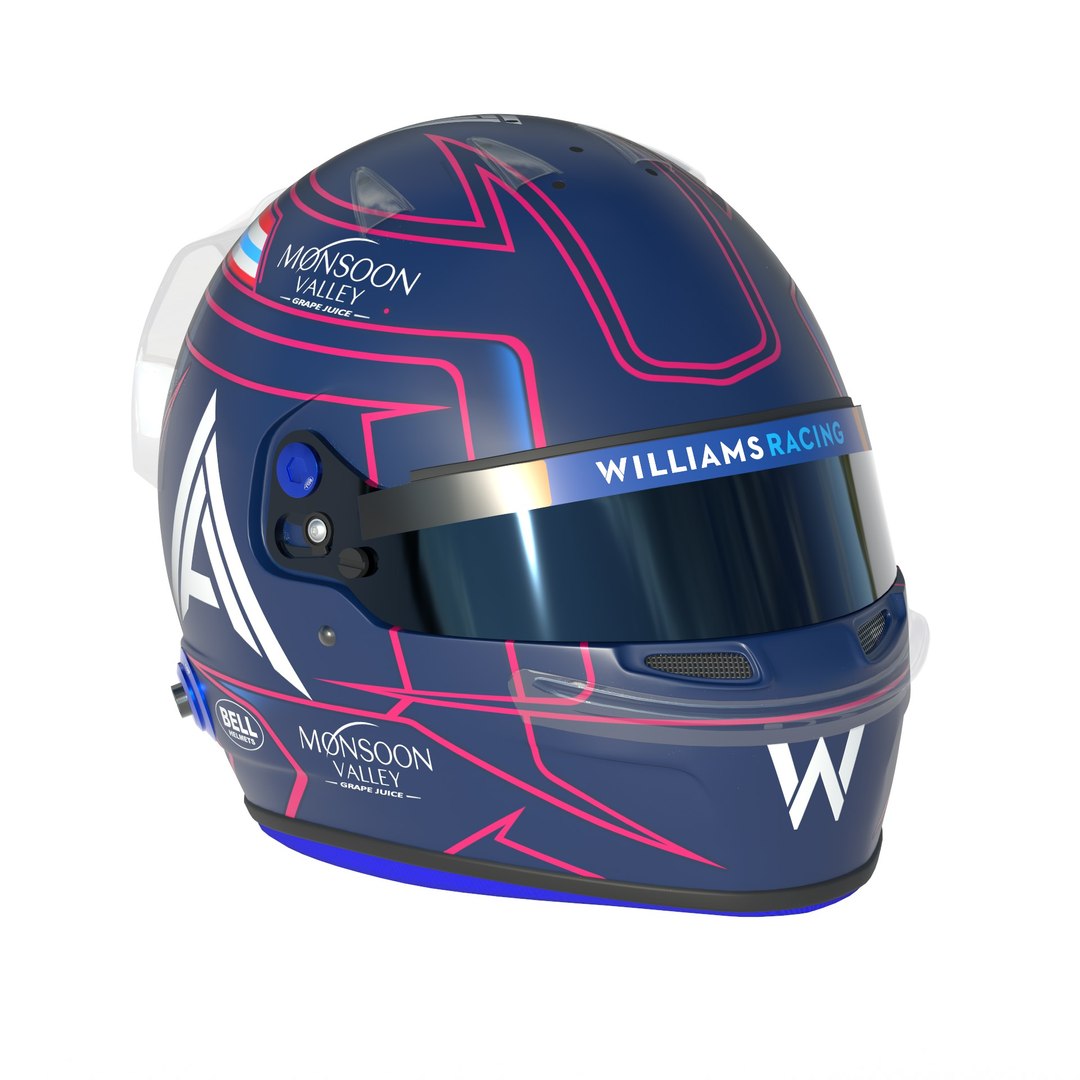 F1 Williams Helmets 2023 3D - TurboSquid 2143851