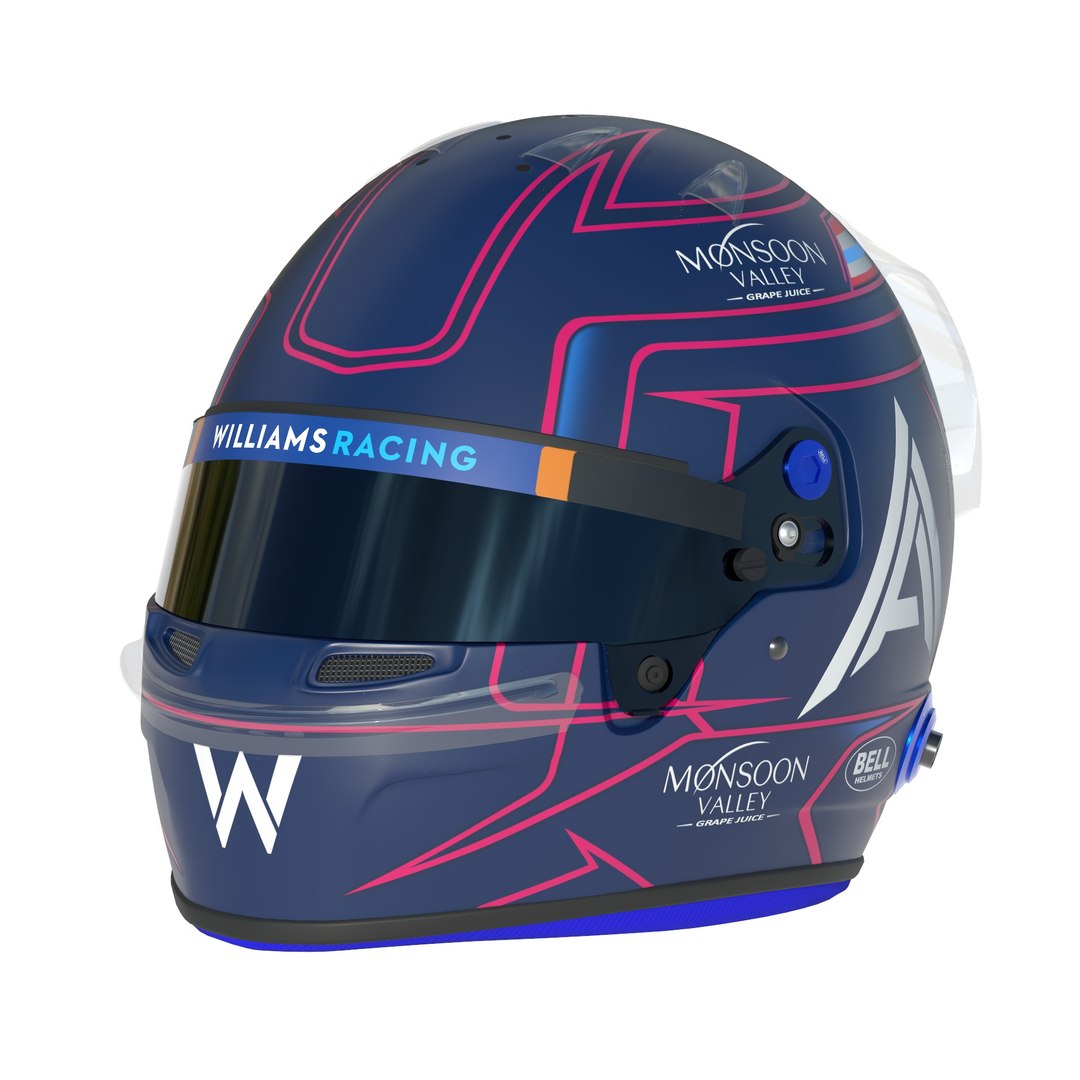 F1 Williams Helmets 2023 3D - TurboSquid 2143851