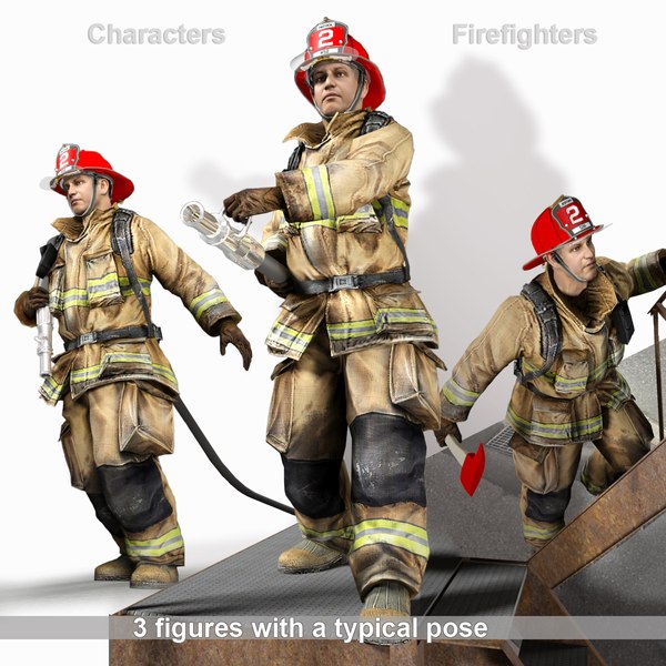 3D model firefighter - TurboSquid 1234912
