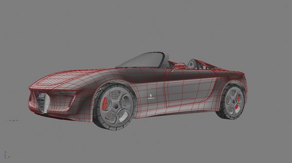 pininfarina alfa romeo 2uettottanta 3d model