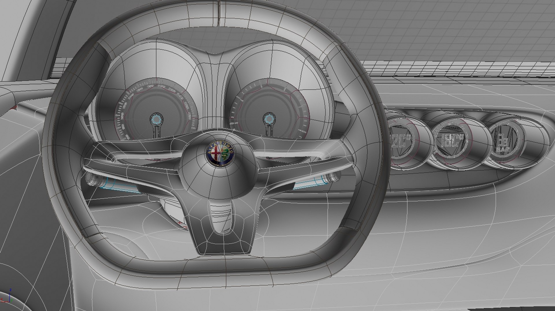 Pininfarina Alfa Romeo 2uettottanta 3d Model