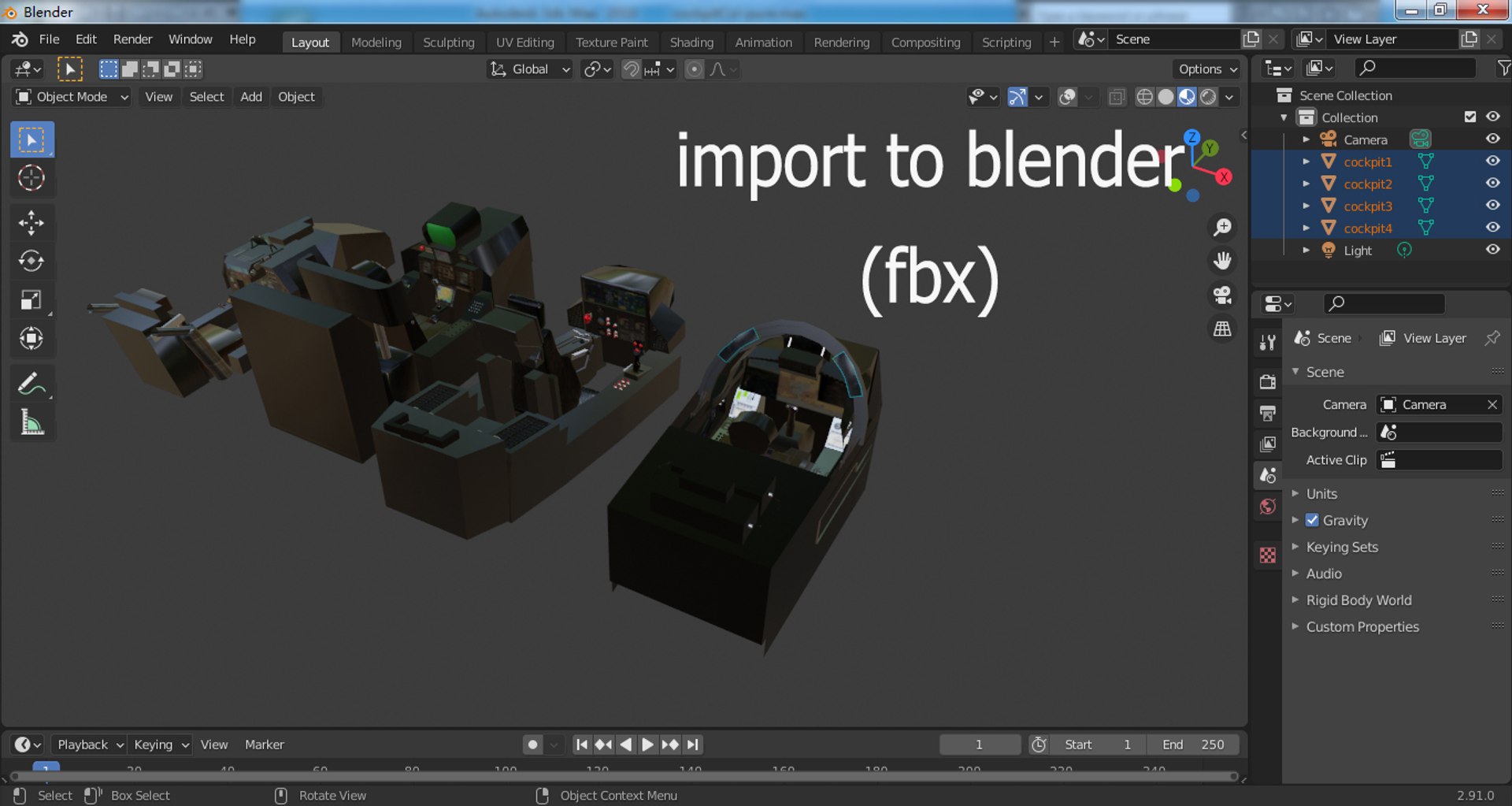 Generic Fighter Jet Cockpit Collection 3D Model - TurboSquid 1957503