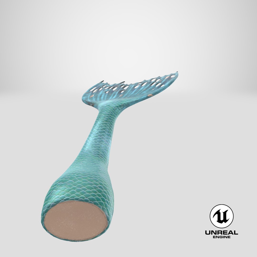 Mermaid tail 02 swimming 3D model - TurboSquid 1239616