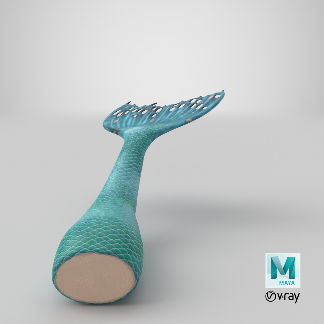 Mermaid tail 02 swimming 3D model - TurboSquid 1239616