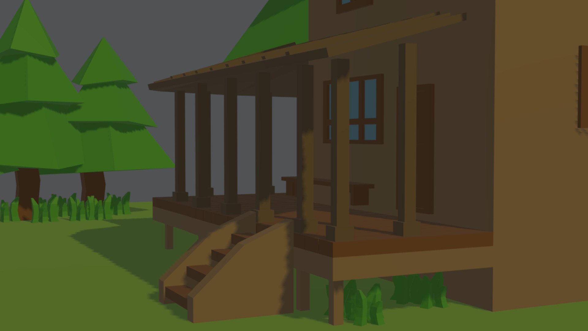 Low-poly Wooden House 3D Model - TurboSquid 1826220