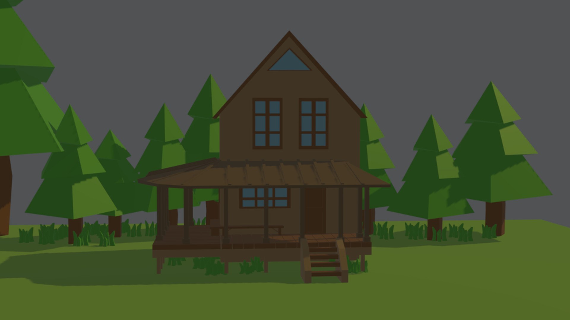 Low-poly Wooden House 3D Model - TurboSquid 1826220