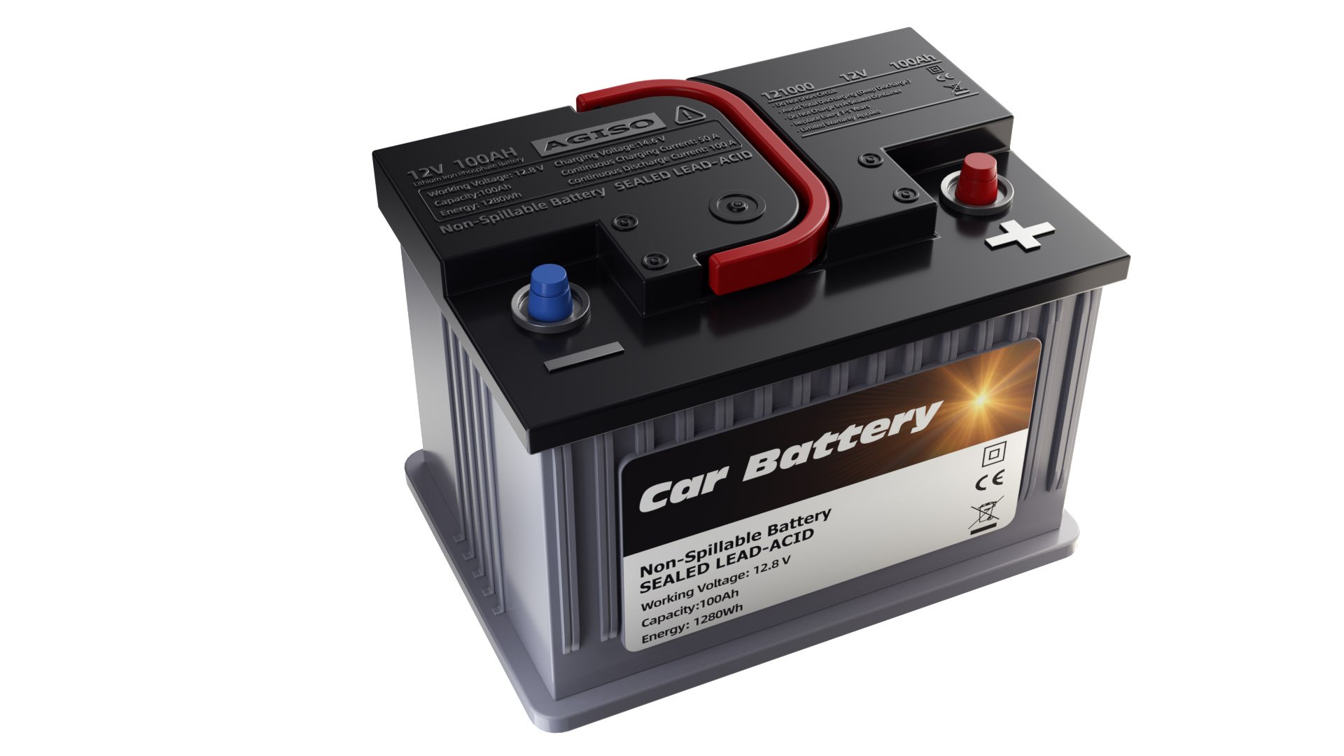 Car Battery Lead Acid Batteries 3D Model Octane Render 3D Model ...