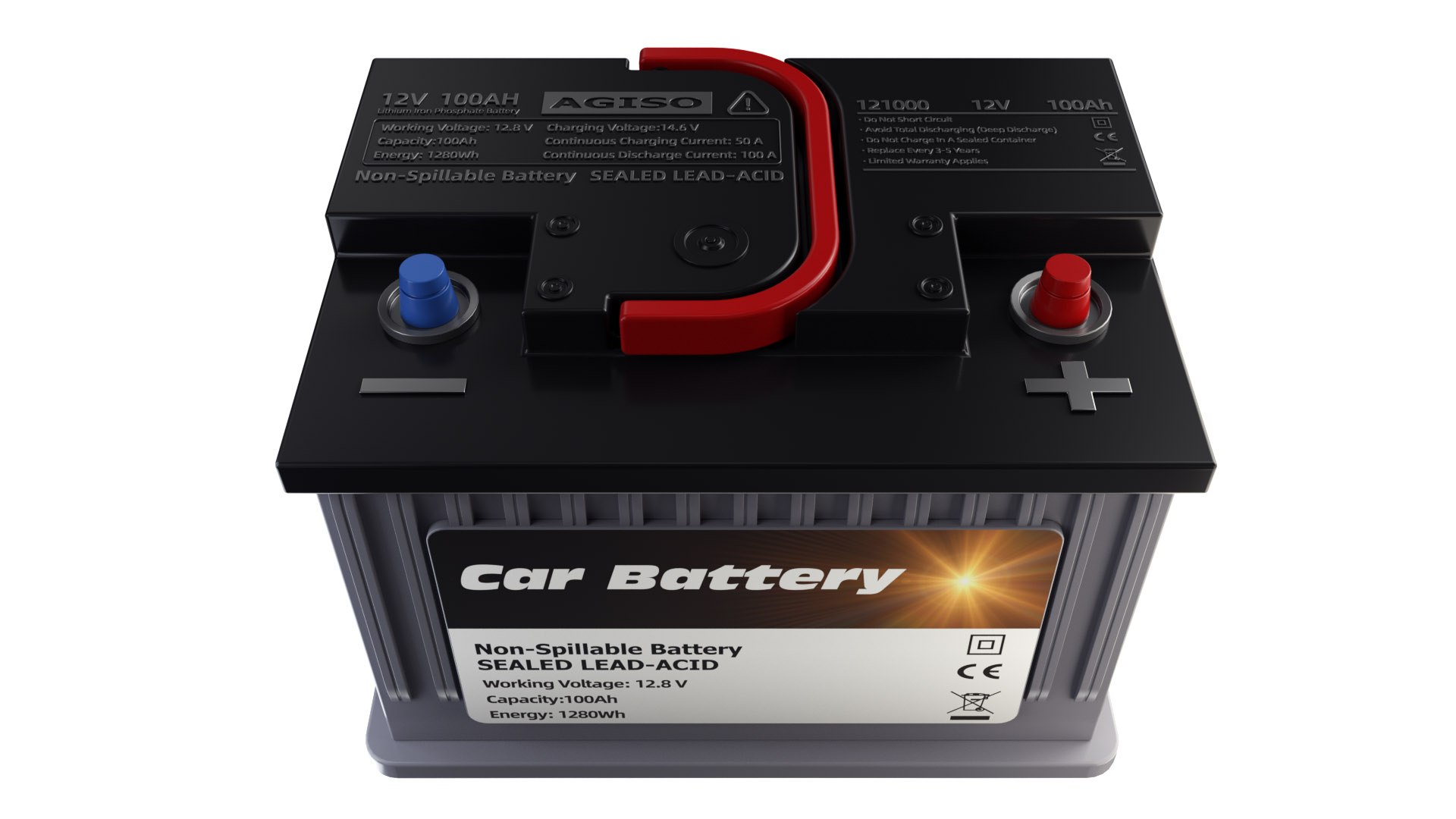 Car Battery Lead Acid Batteries 3D Model Octane Render 3D Model ...