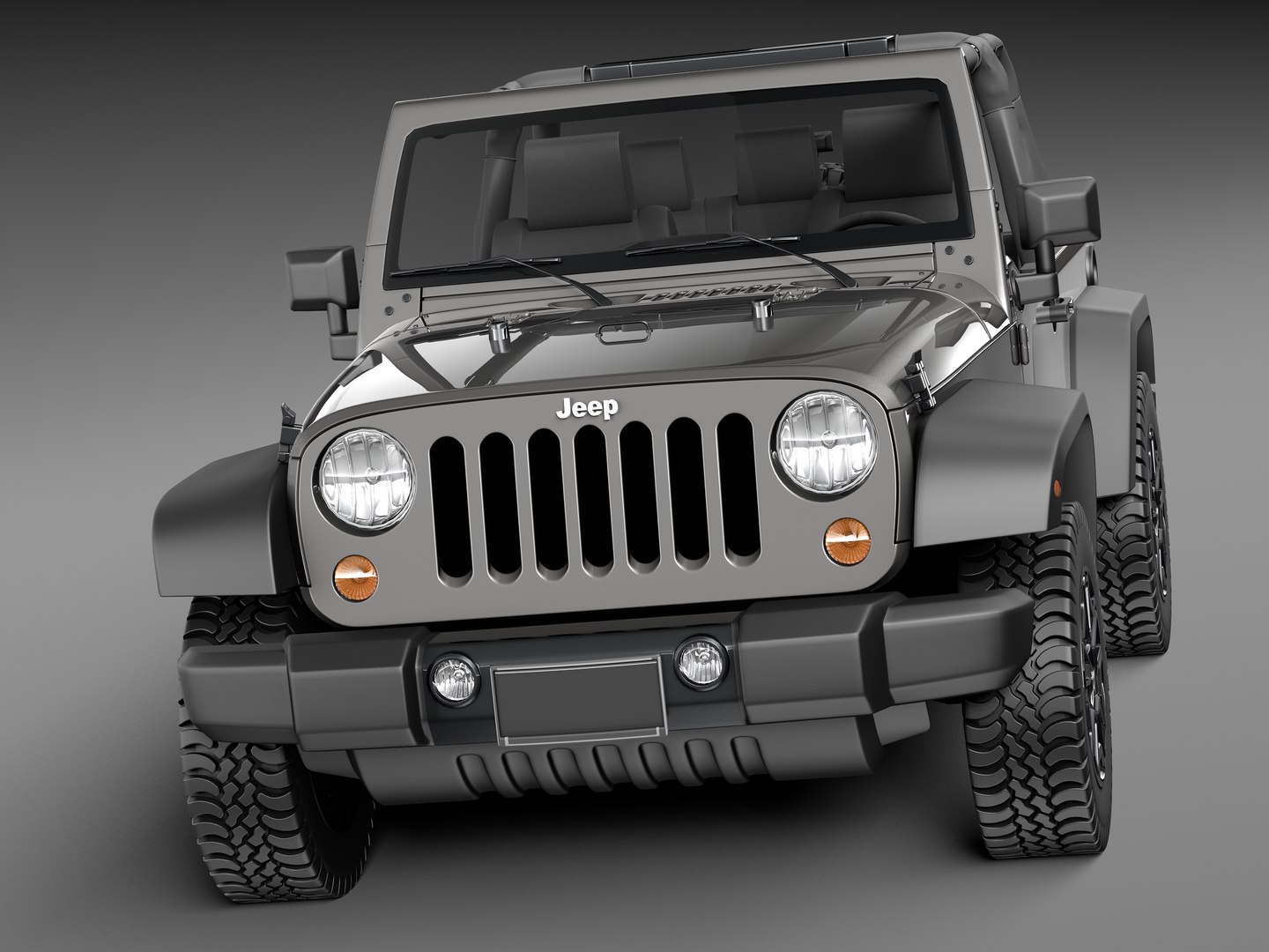 3d 2013 2014 Jeep Wrangler Model
