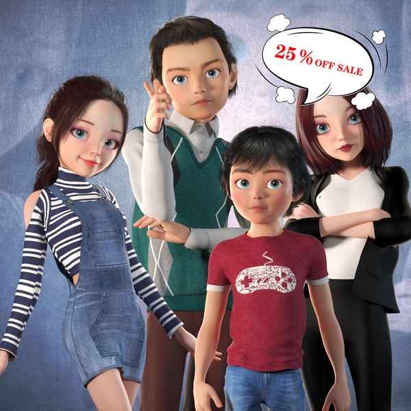 Cartoon Woman 3D Models for Download | TurboSquid