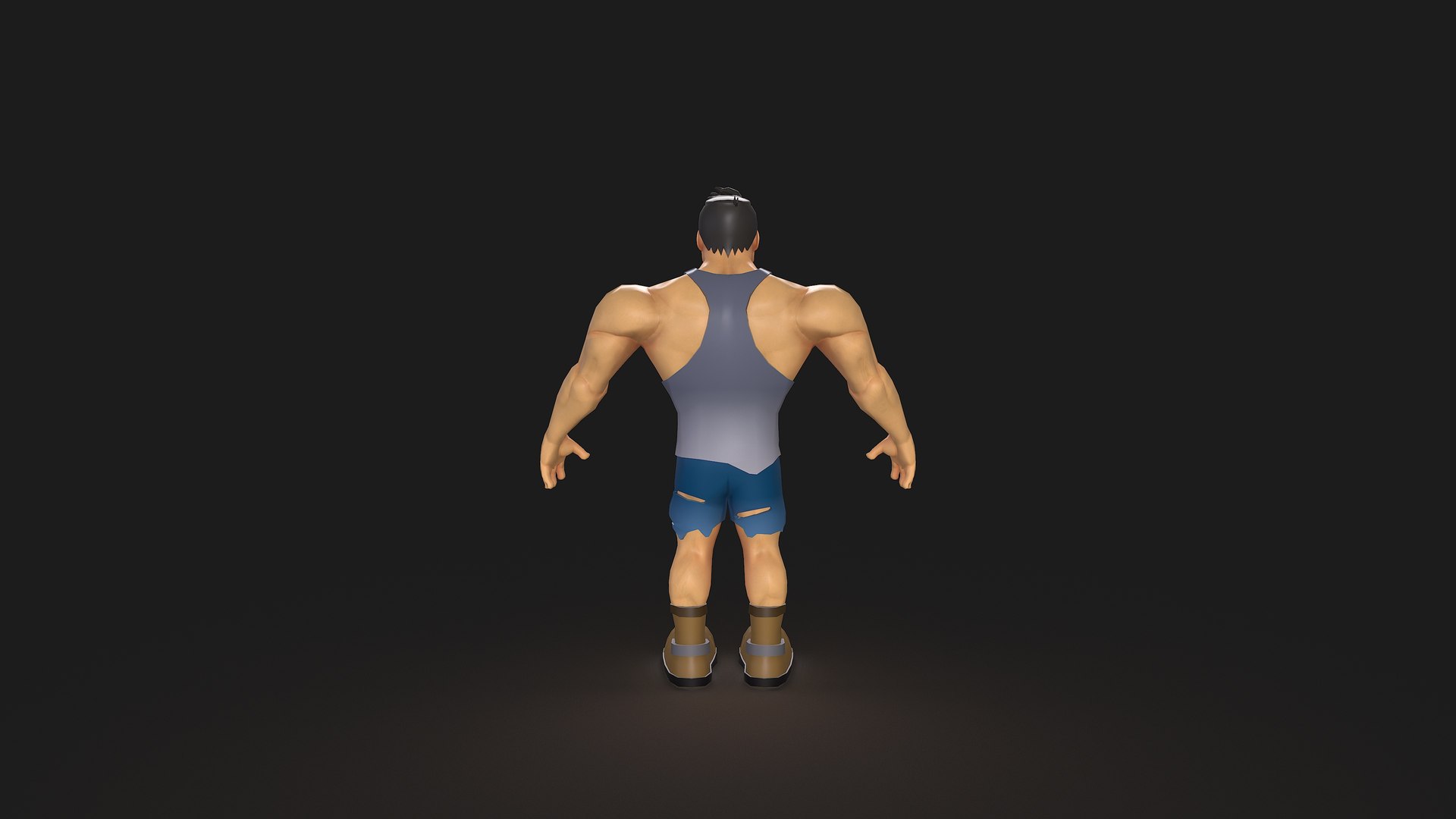 3D Stylized Muscular Man - TurboSquid 2003166