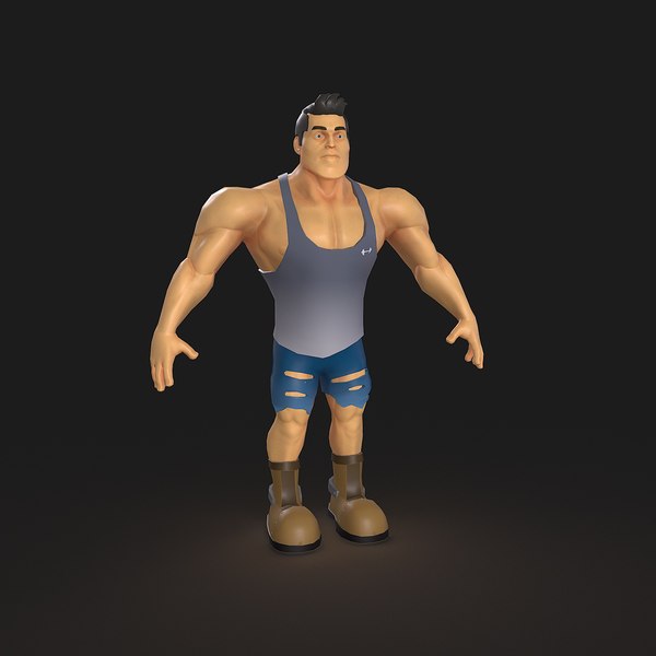 modelo 3d Stylized Muscular Man - TurboSquid 2003166