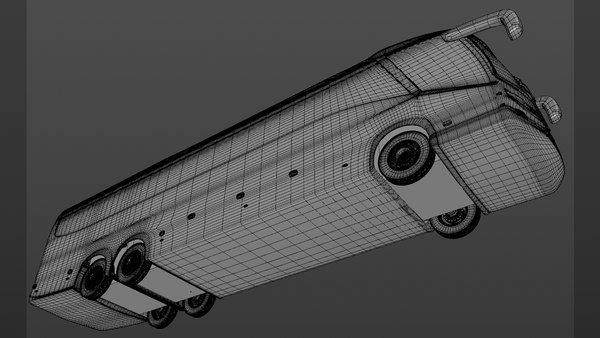 Shuttle bus flixbus model - TurboSquid 1685018