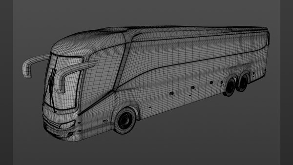 Shuttle bus flixbus model - TurboSquid 1685018