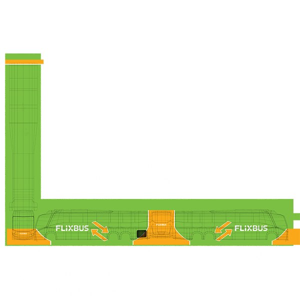 Shuttle bus flixbus model - TurboSquid 1685018
