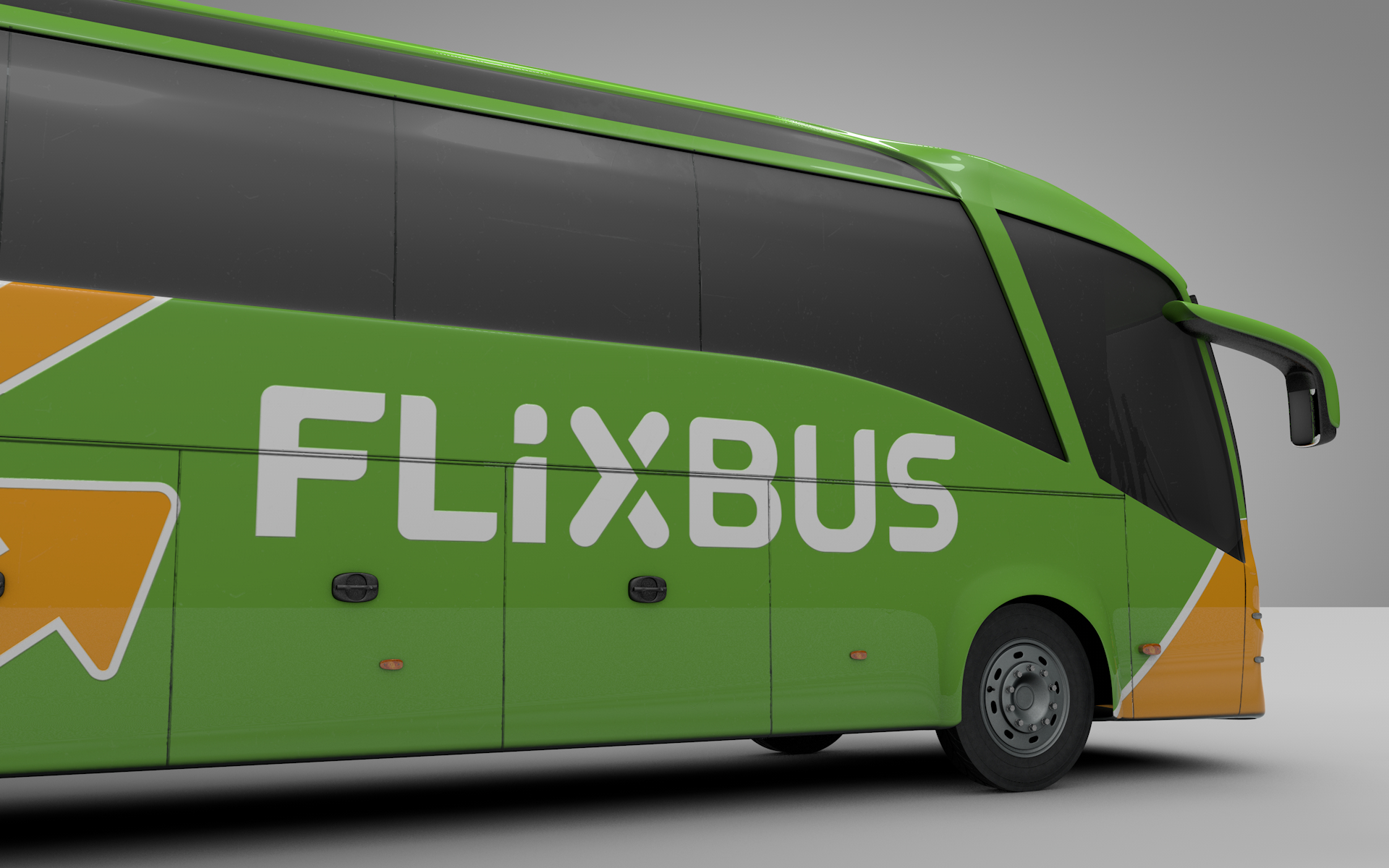 Shuttle bus flixbus model - TurboSquid 1685018