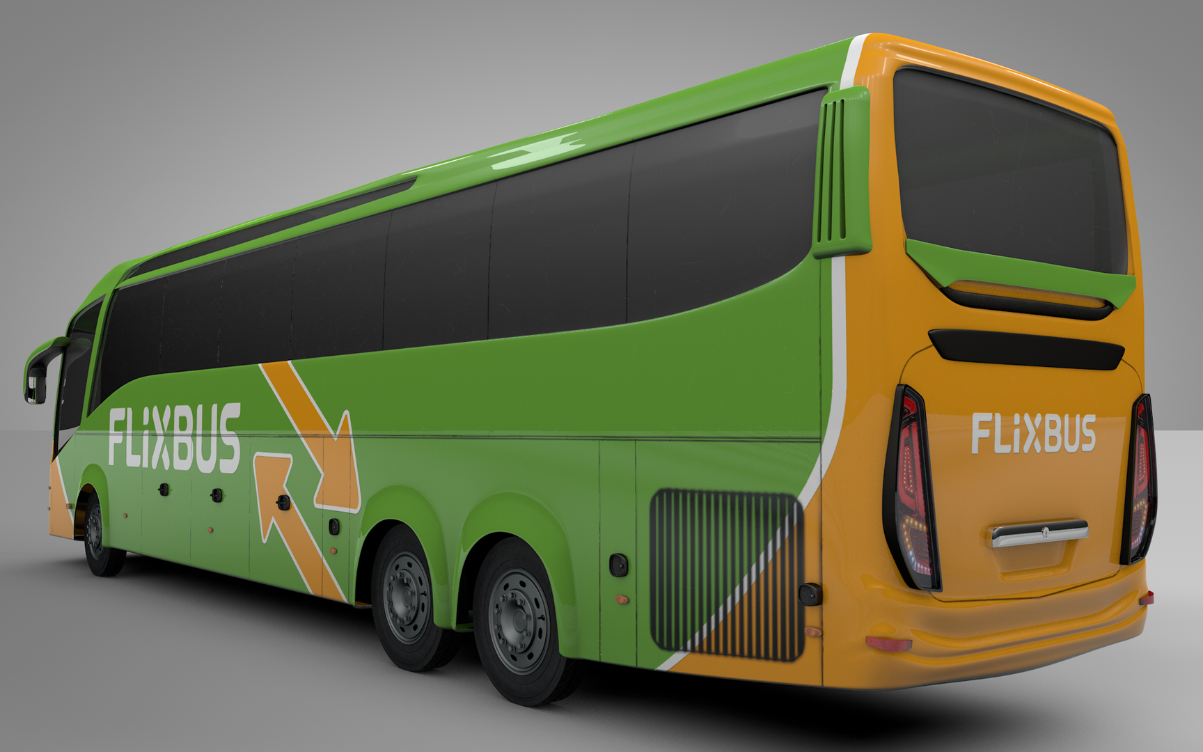 Shuttle bus flixbus model - TurboSquid 1685018