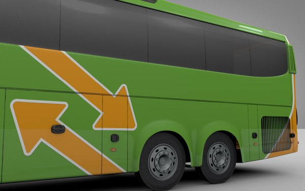 Shuttle bus flixbus model - TurboSquid 1685018