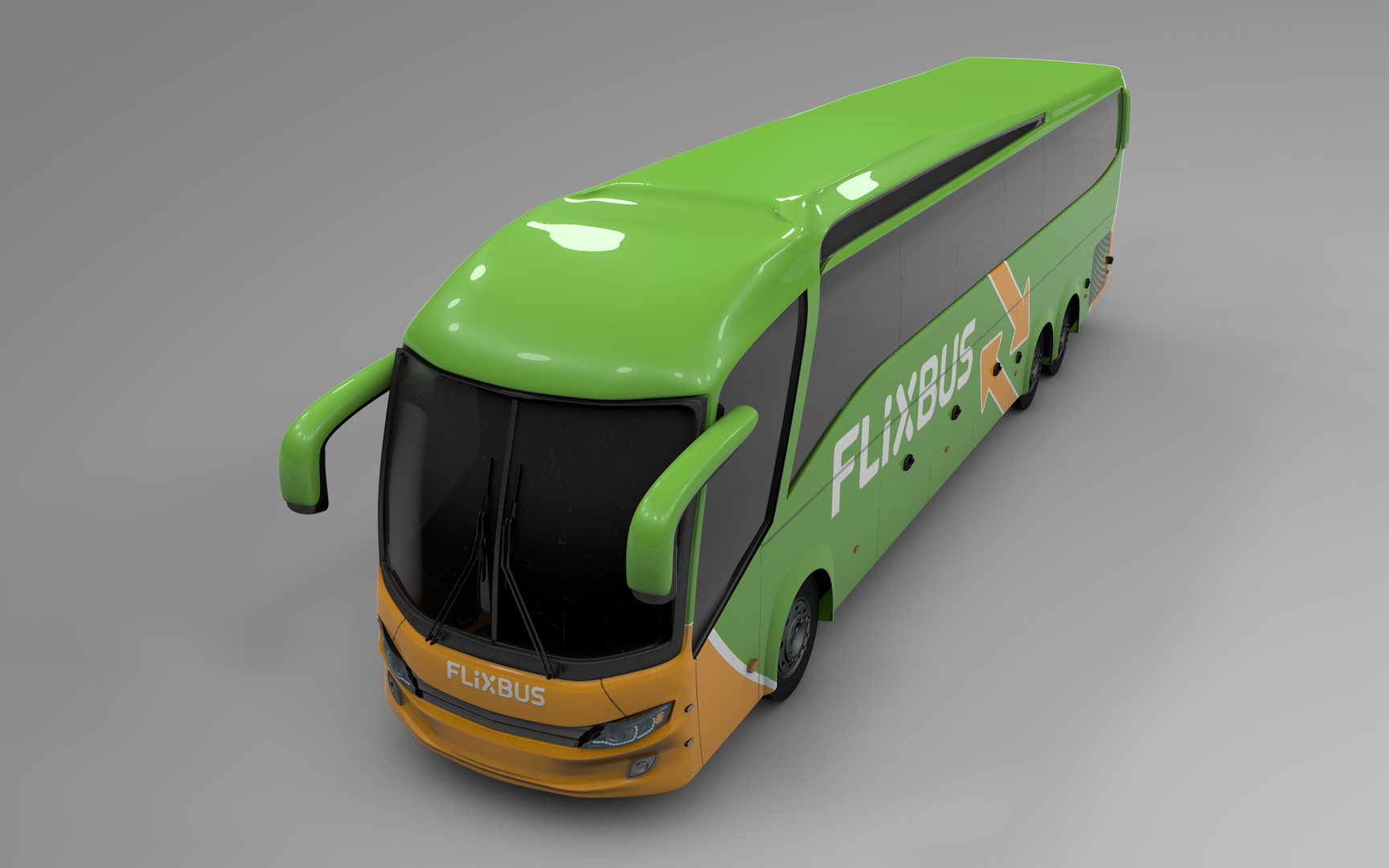 Shuttle bus flixbus model - TurboSquid 1685018
