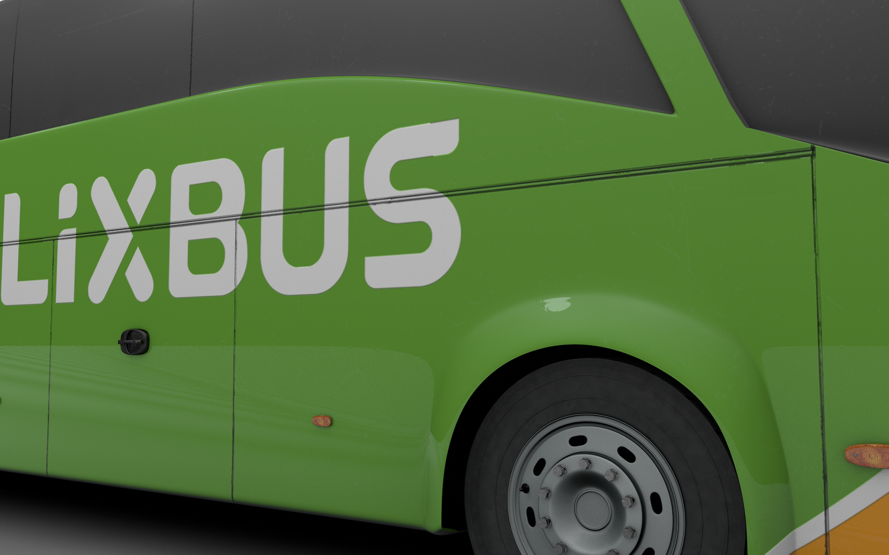 Shuttle bus flixbus model - TurboSquid 1685018