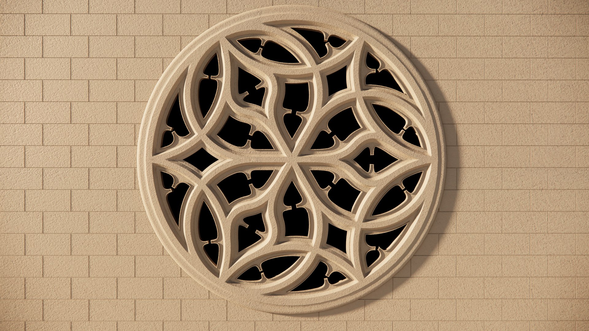 3D Model Rose Window - TurboSquid 2108673
