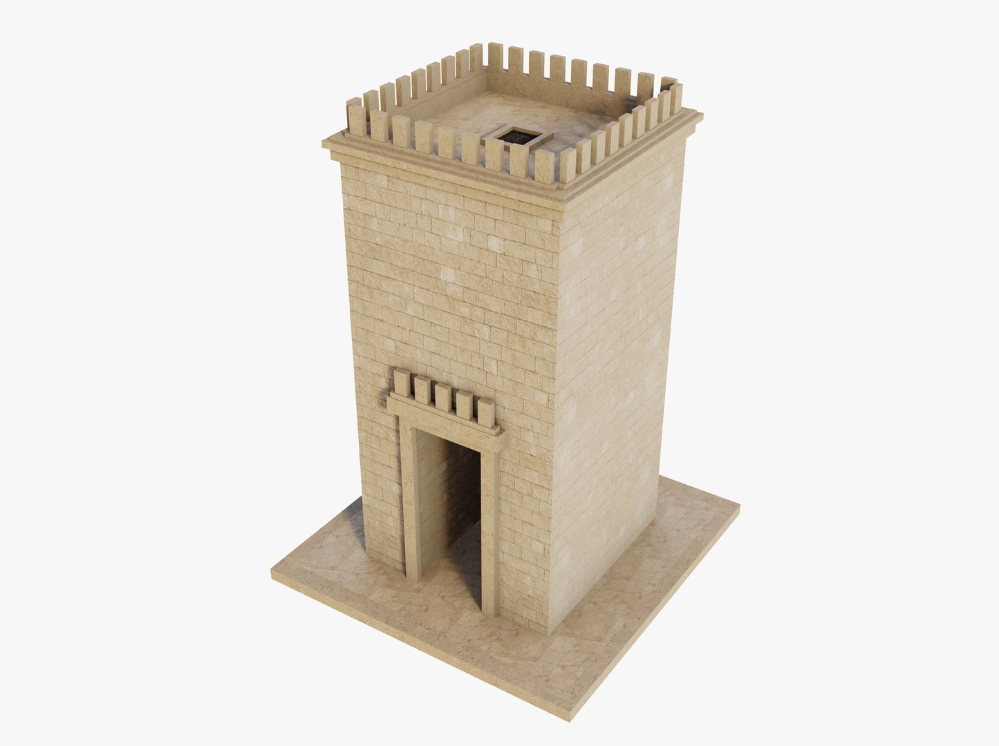 Free 3D Ancient Gate Tower - TurboSquid 2511275