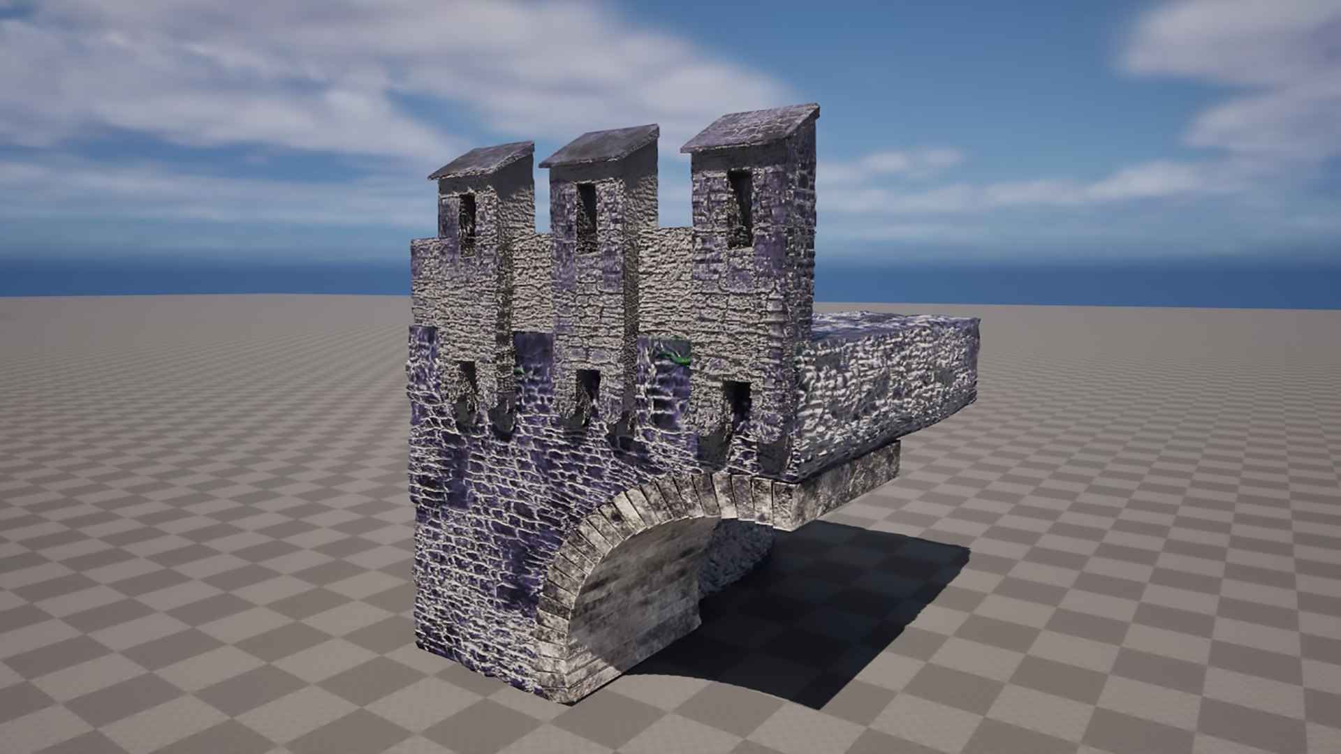 Free 3D UE5 assets Medieval stone bridge small model - TurboSquid 2170590