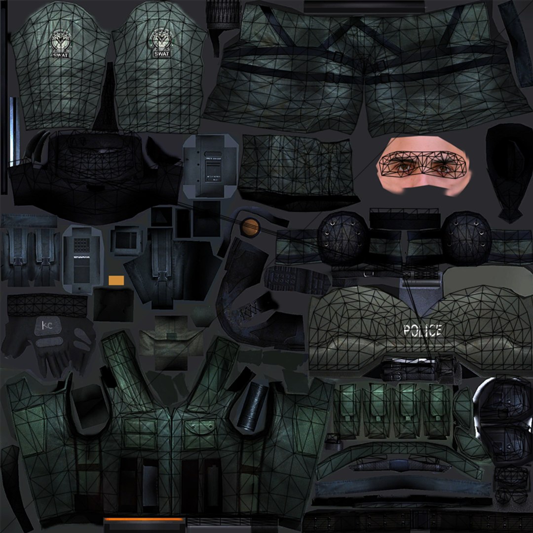 3D Swat Gun Rifle - TurboSquid 1296038