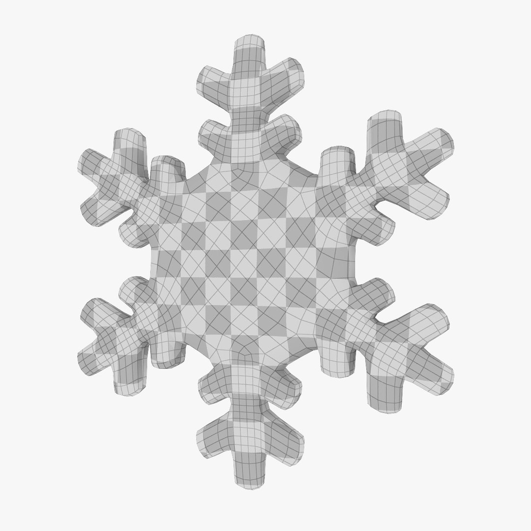 Snowflake snow flake 3D model - TurboSquid 1348477