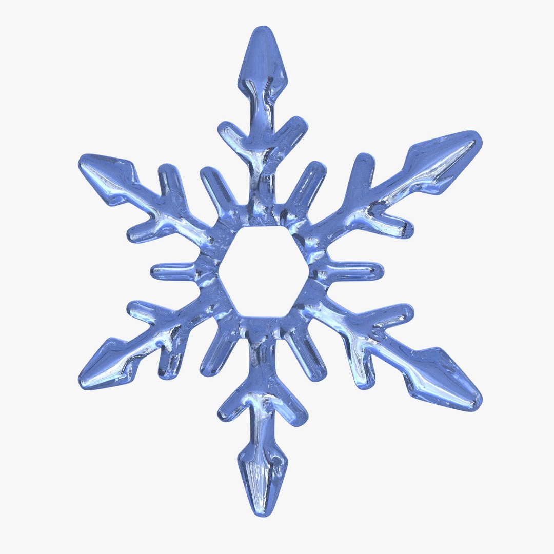 Snowflake snow flake 3D model - TurboSquid 1348477