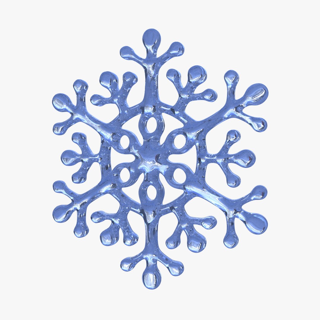 Snowflake snow flake 3D model - TurboSquid 1348477