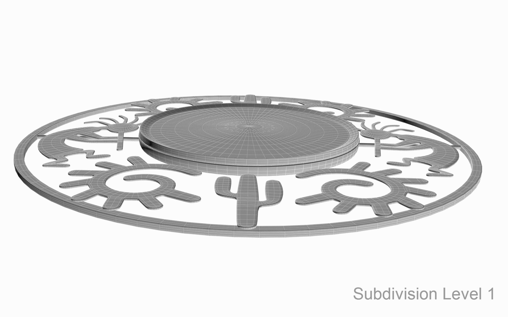 Southwestern Wall Clock 3D Model - TurboSquid 2103708
