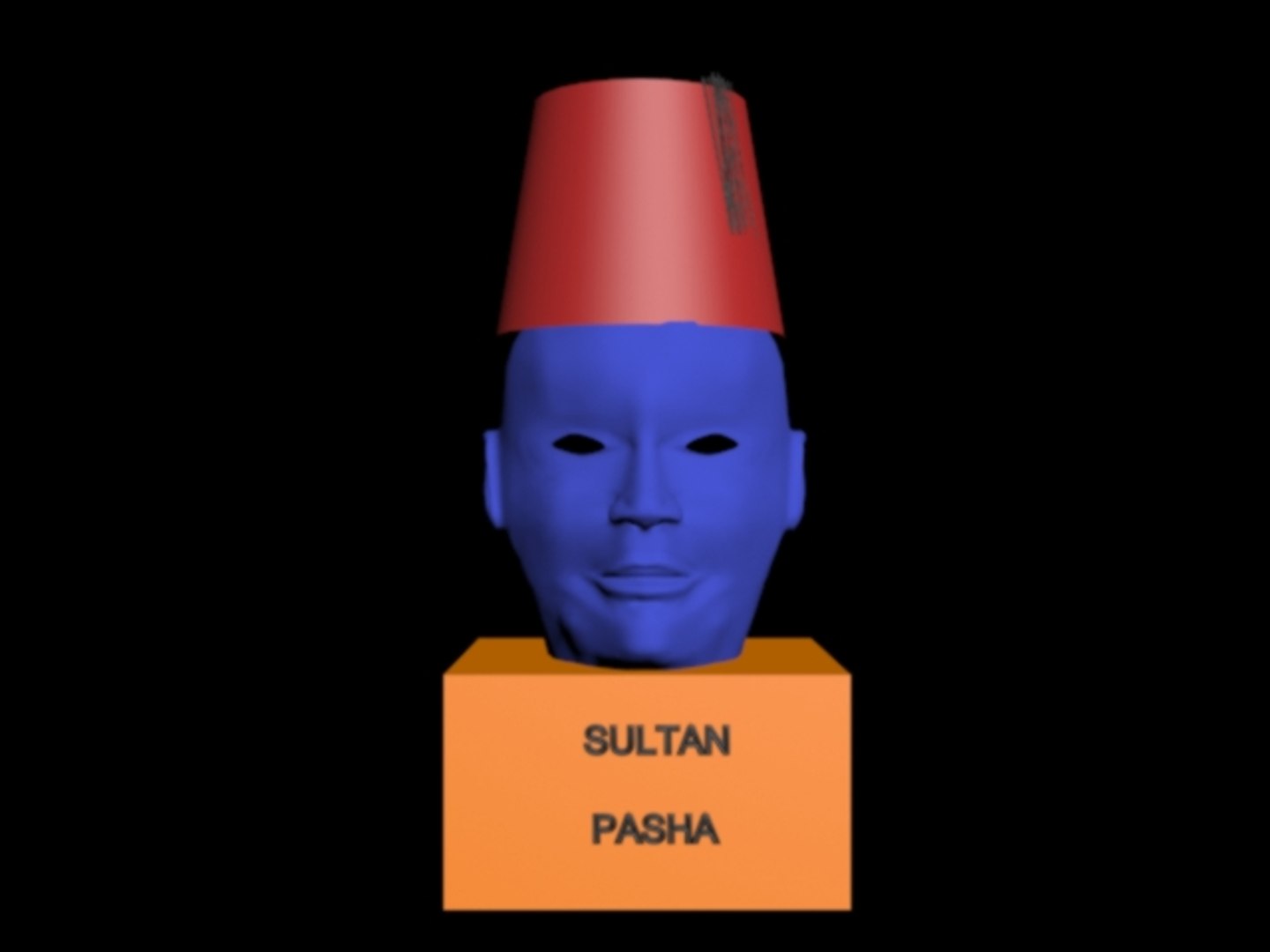 Man Head Sultan Pasha 3d Max