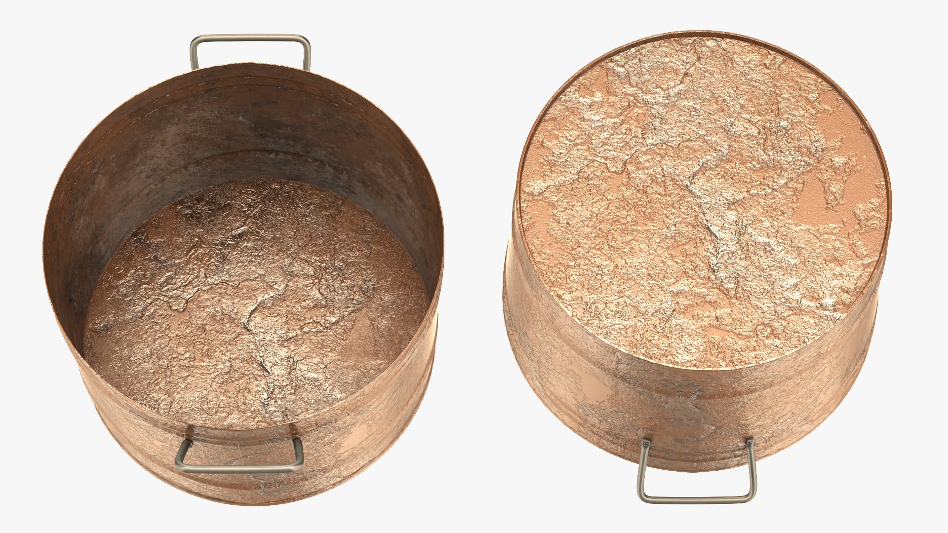 Steel Round Tub Rusty 3D model - TurboSquid 1778830