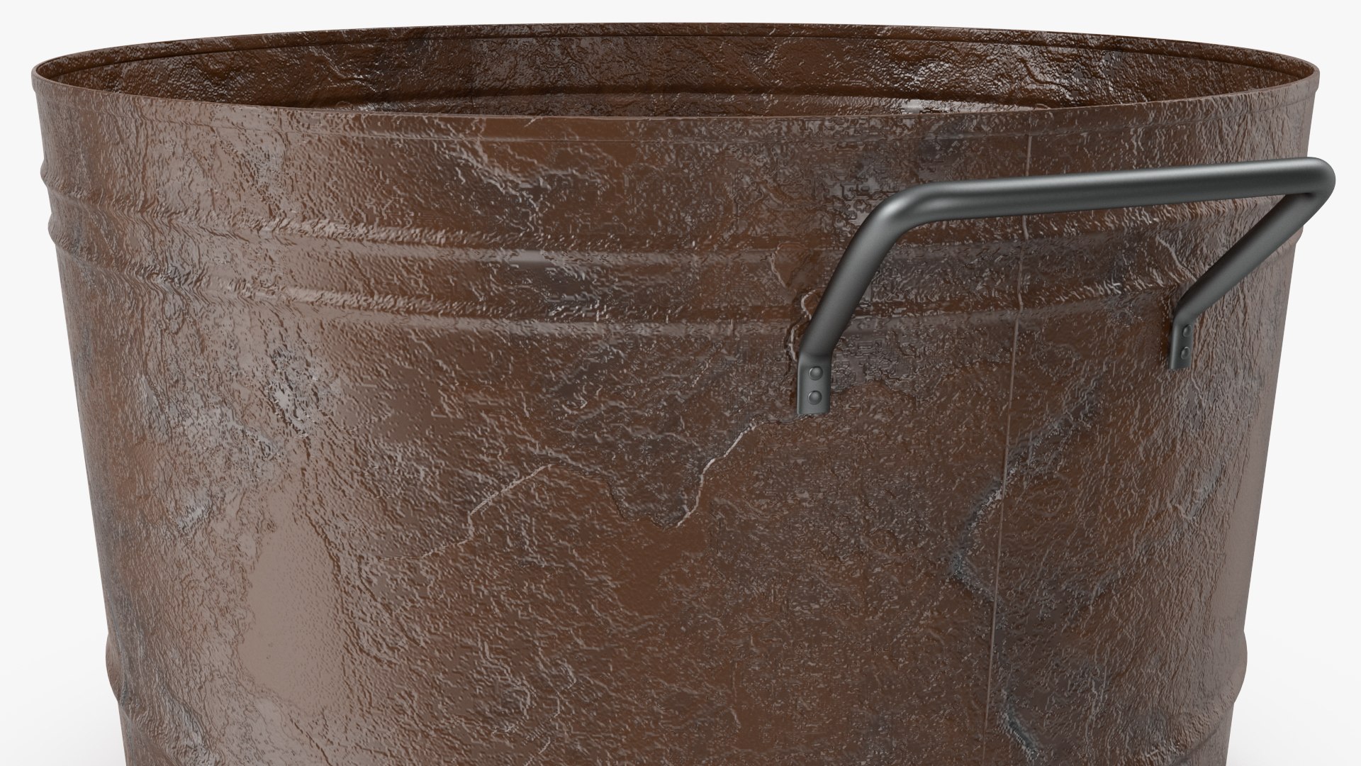 Steel Round Tub Rusty 3D model - TurboSquid 1778830