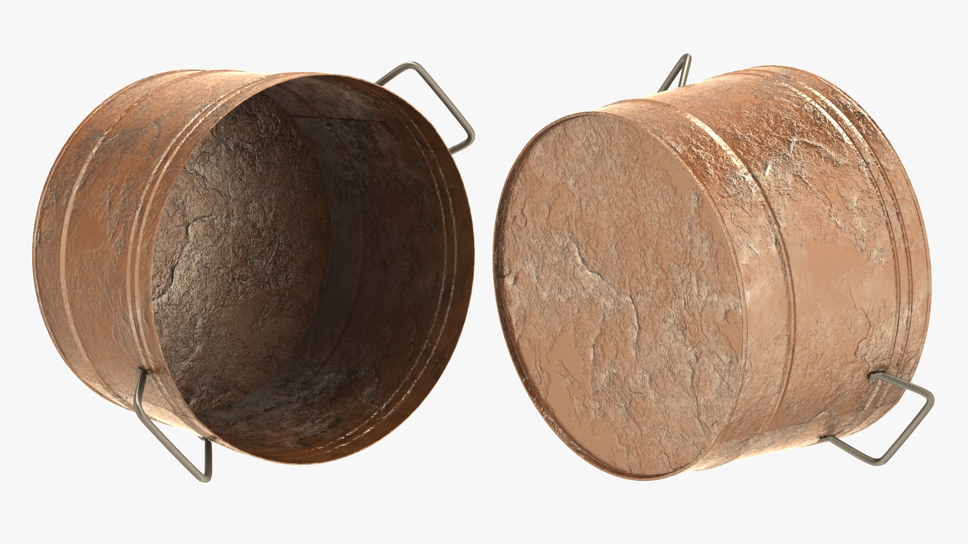 Steel Round Tub Rusty 3D model - TurboSquid 1778830