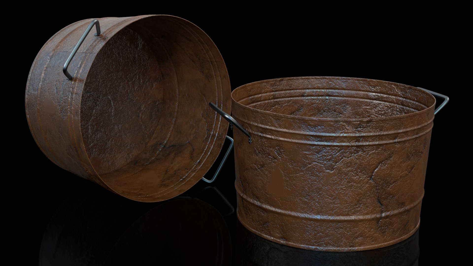 Steel Round Tub Rusty 3D model - TurboSquid 1778830