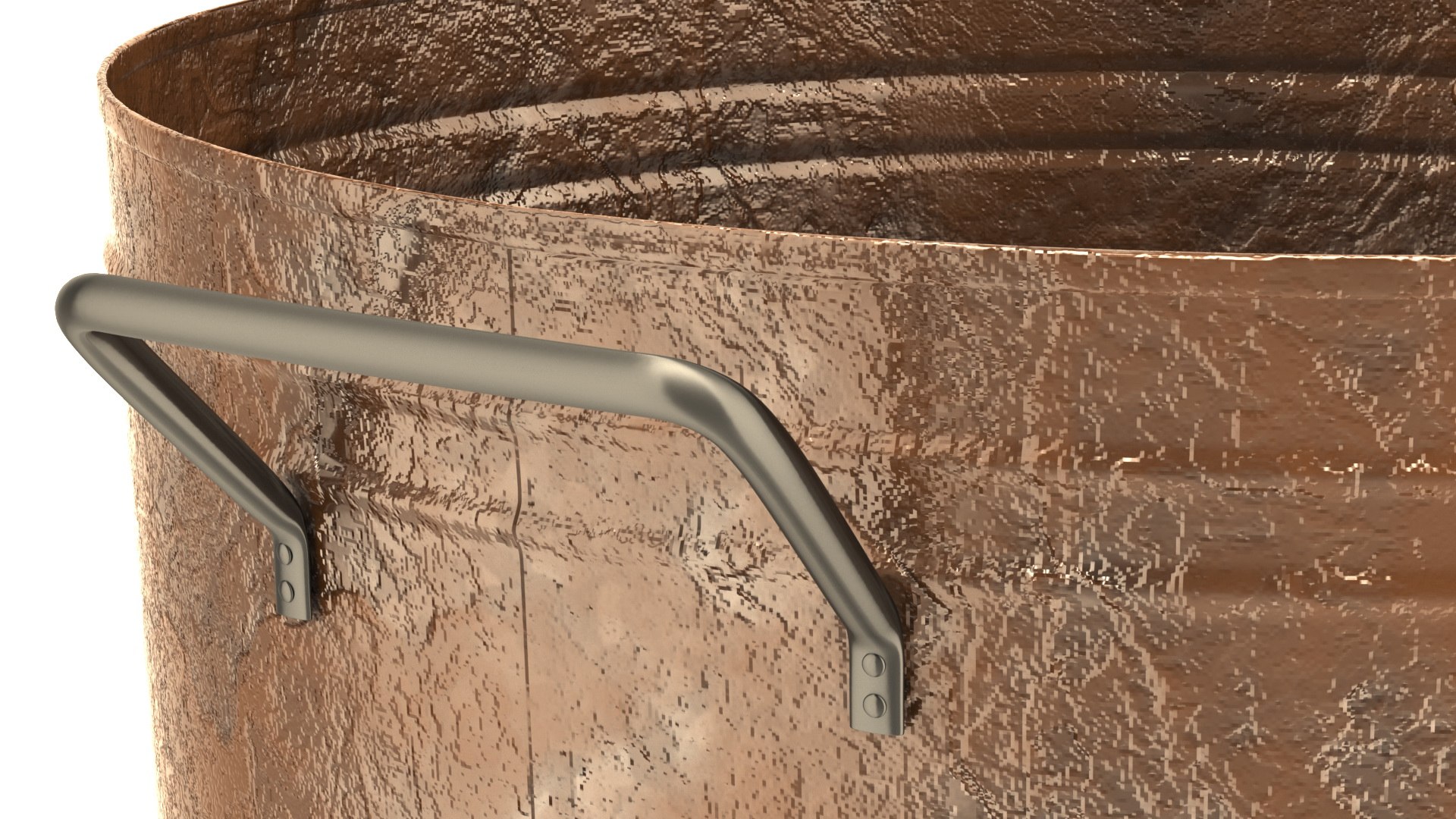 Steel Round Tub Rusty 3D model - TurboSquid 1778830