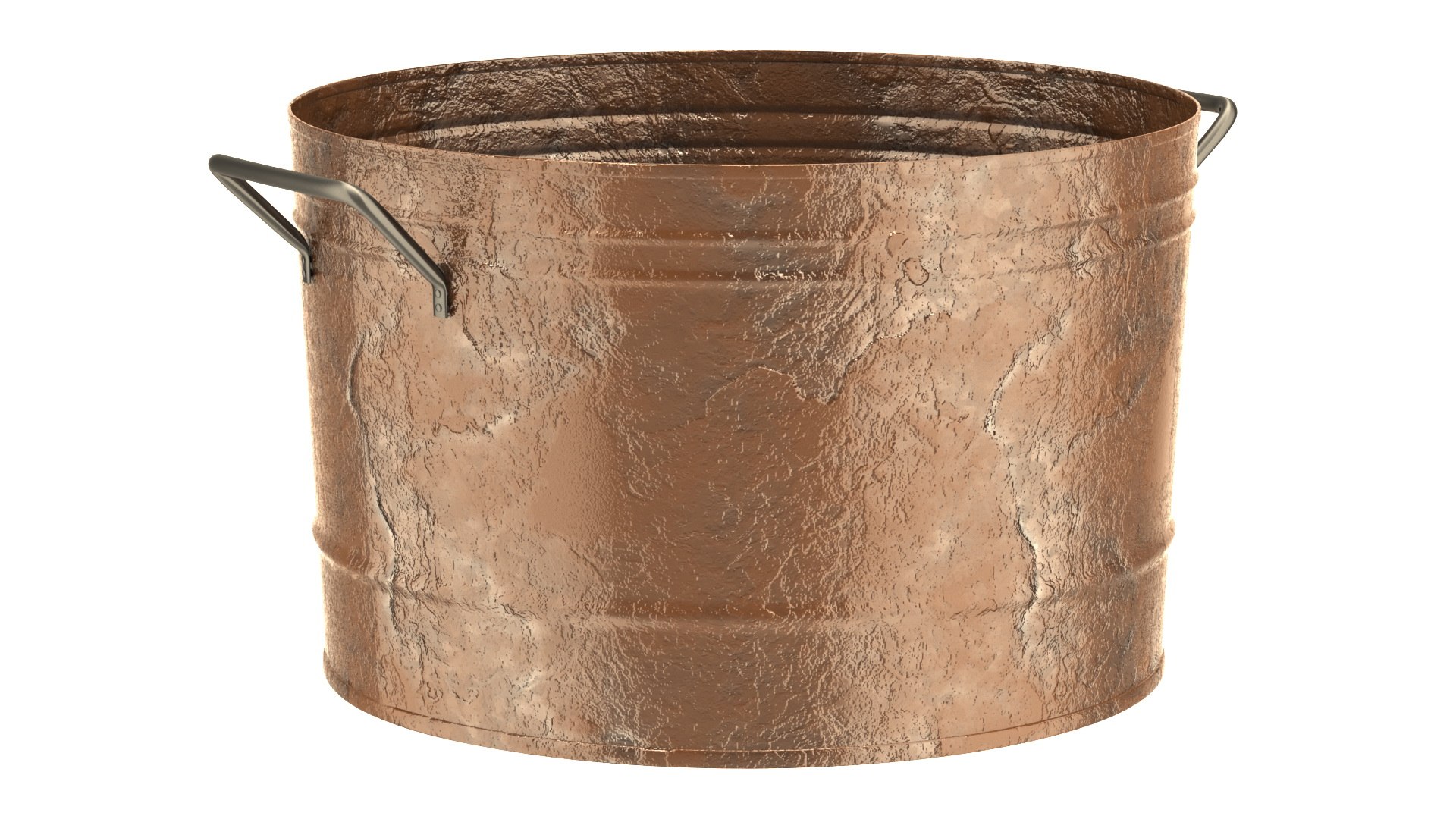 Steel Round Tub Rusty 3D model - TurboSquid 1778830