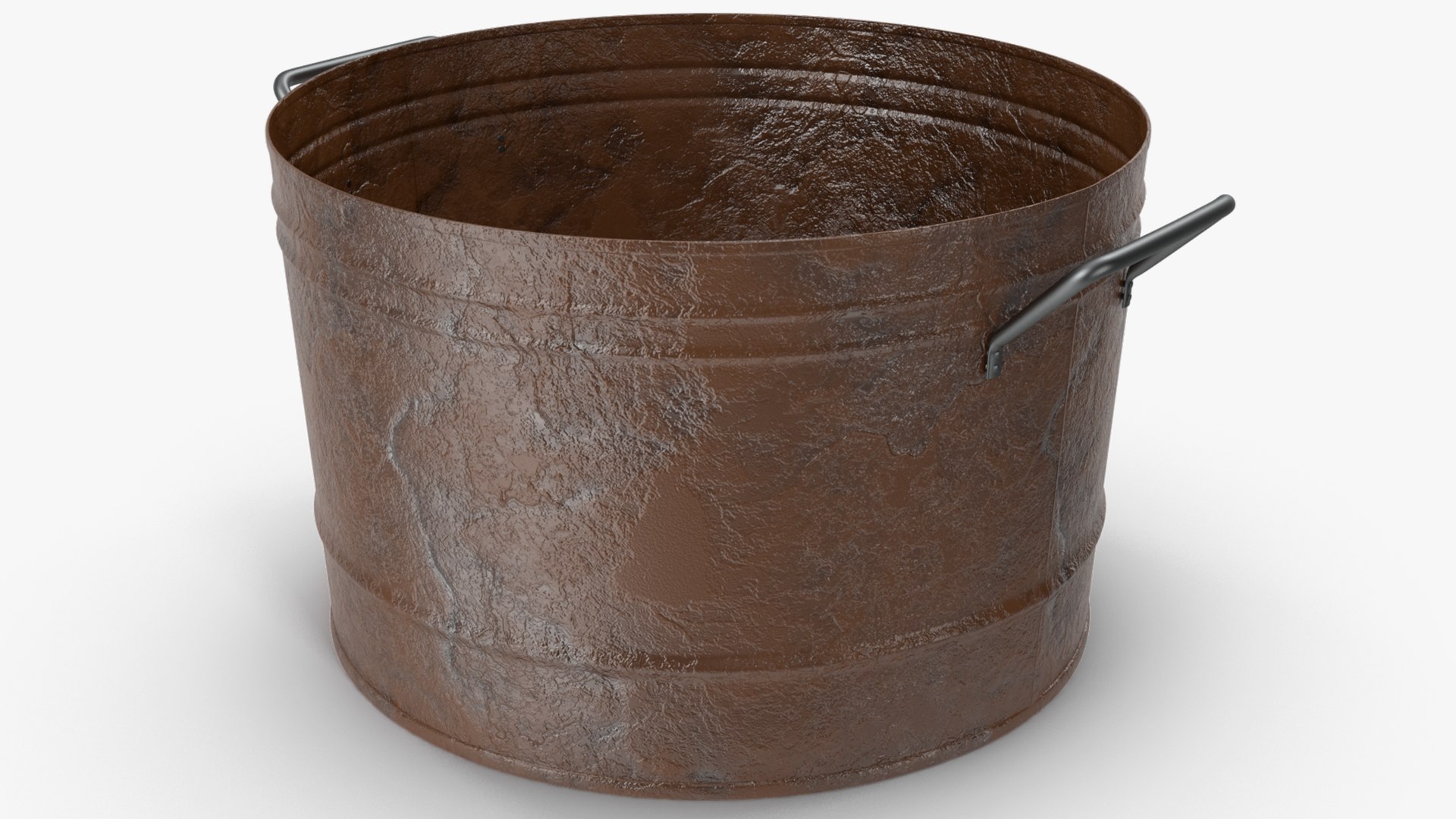 Steel Round Tub Rusty 3D model - TurboSquid 1778830