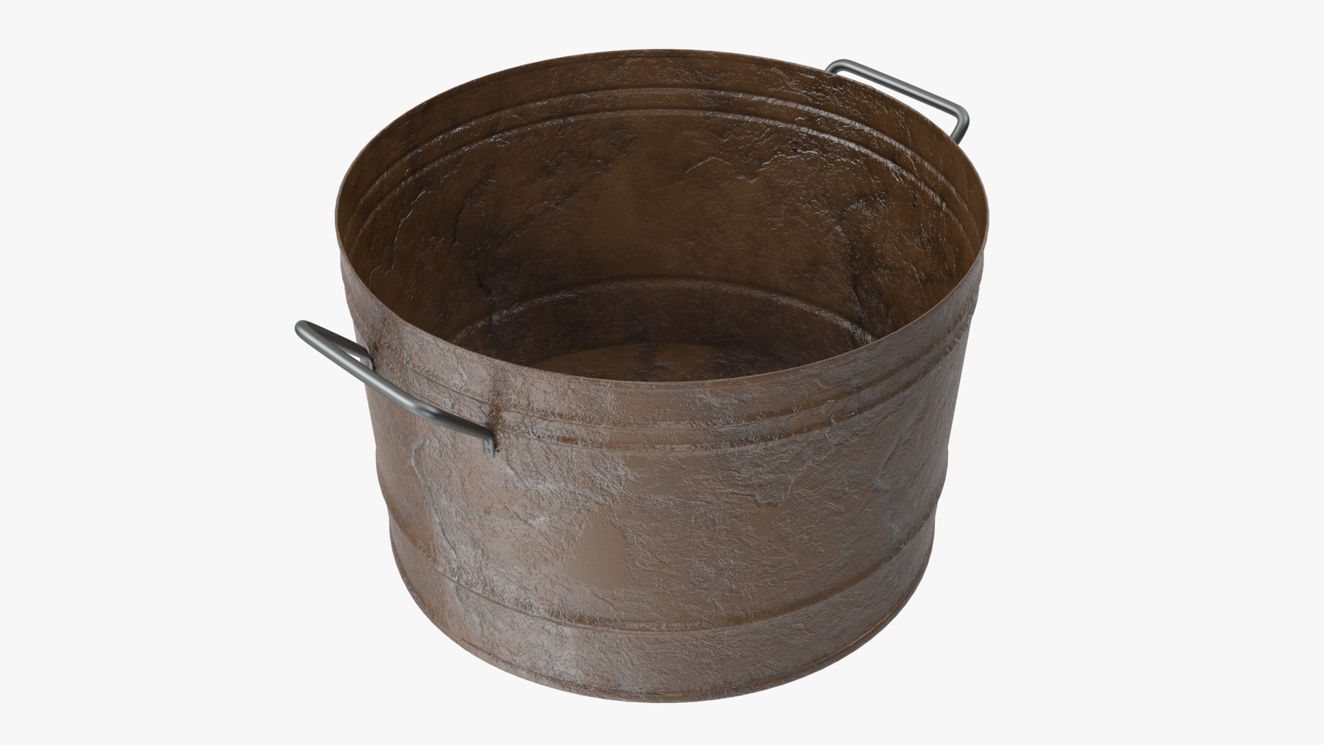 Steel Round Tub Rusty 3D model - TurboSquid 1778830