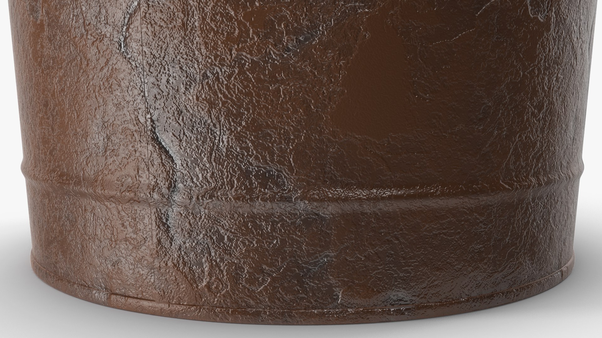 Steel Round Tub Rusty 3D model - TurboSquid 1778830