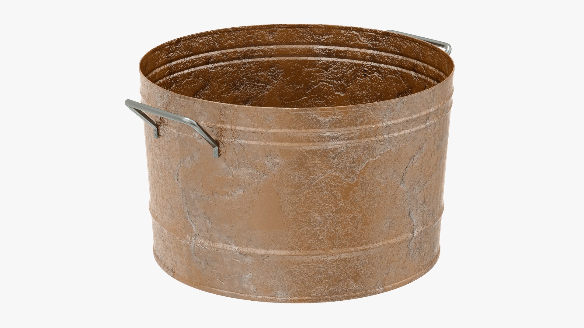 Steel Round Tub Rusty 3D model - TurboSquid 1778830