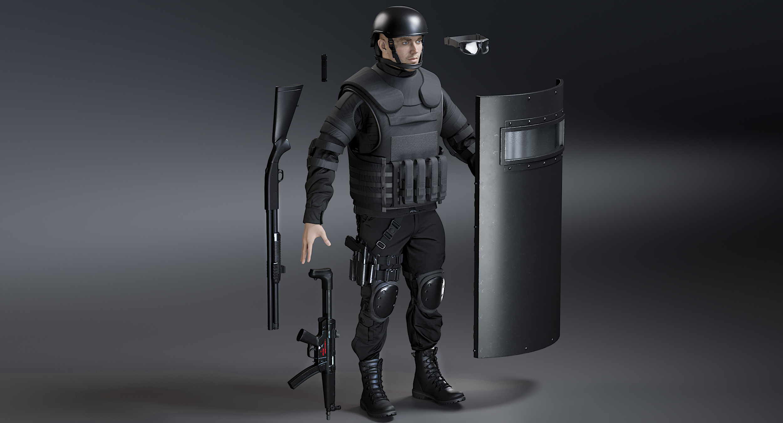 3D model uniform swat man - TurboSquid 1469710