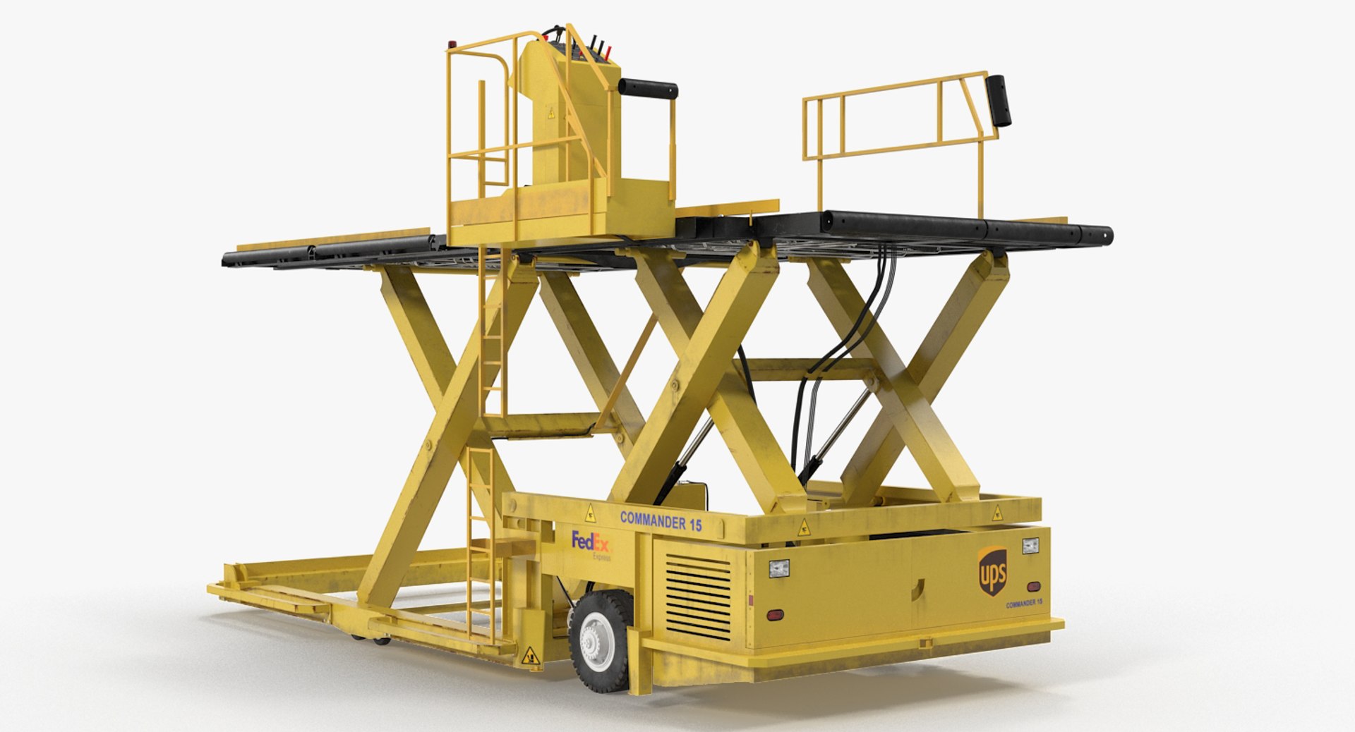 Lower Deck Loader Yellow 3D Model - TurboSquid 1241342
