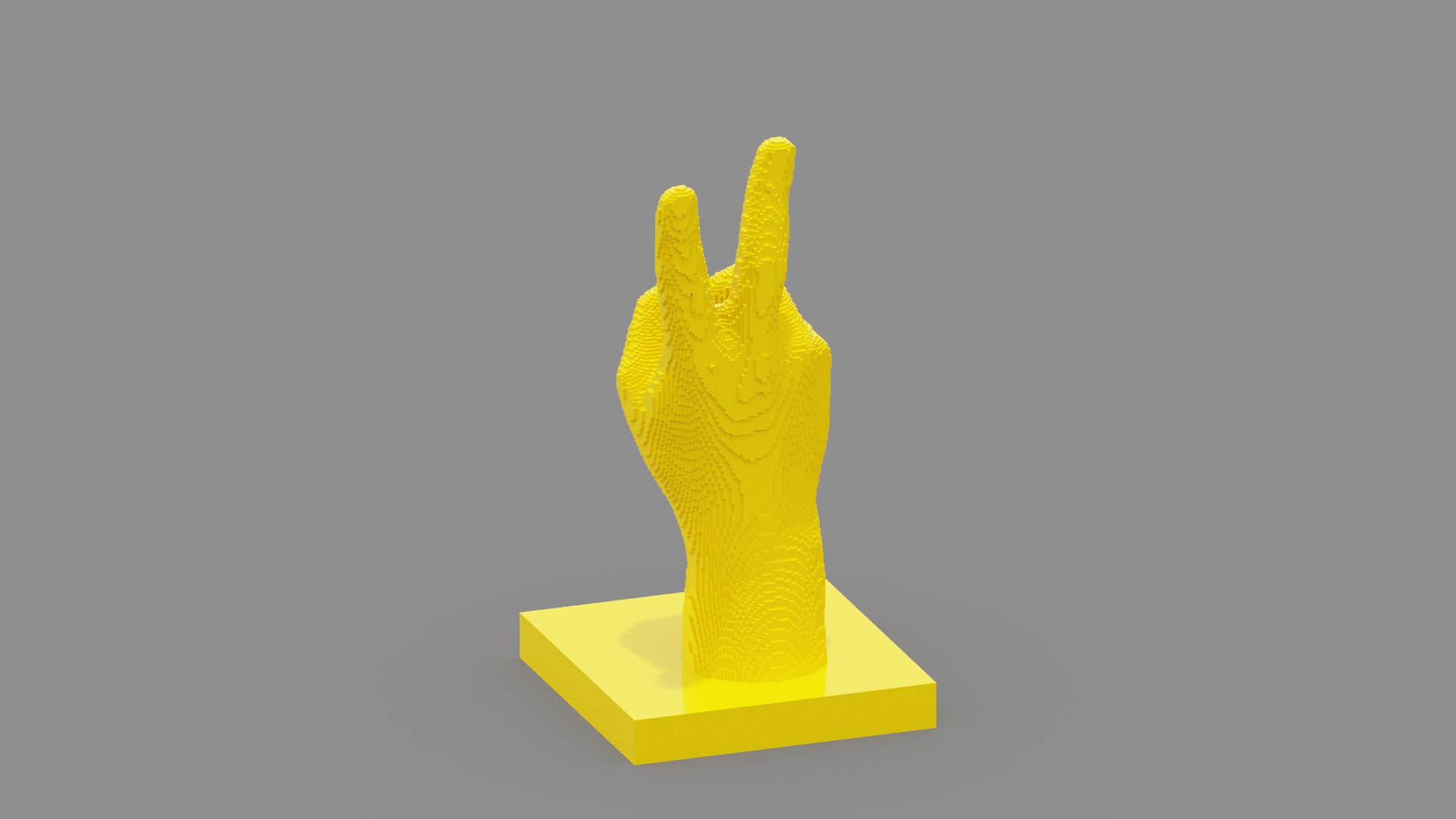 Sculpture Hand Victory 3D Model - TurboSquid 1931922